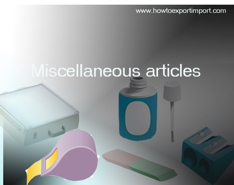 Methods to export miscellaneous articles of base metal under Chapter 83 of HS code